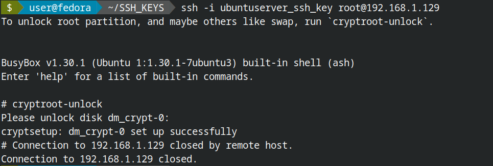 Headless Linux Disk Encryption